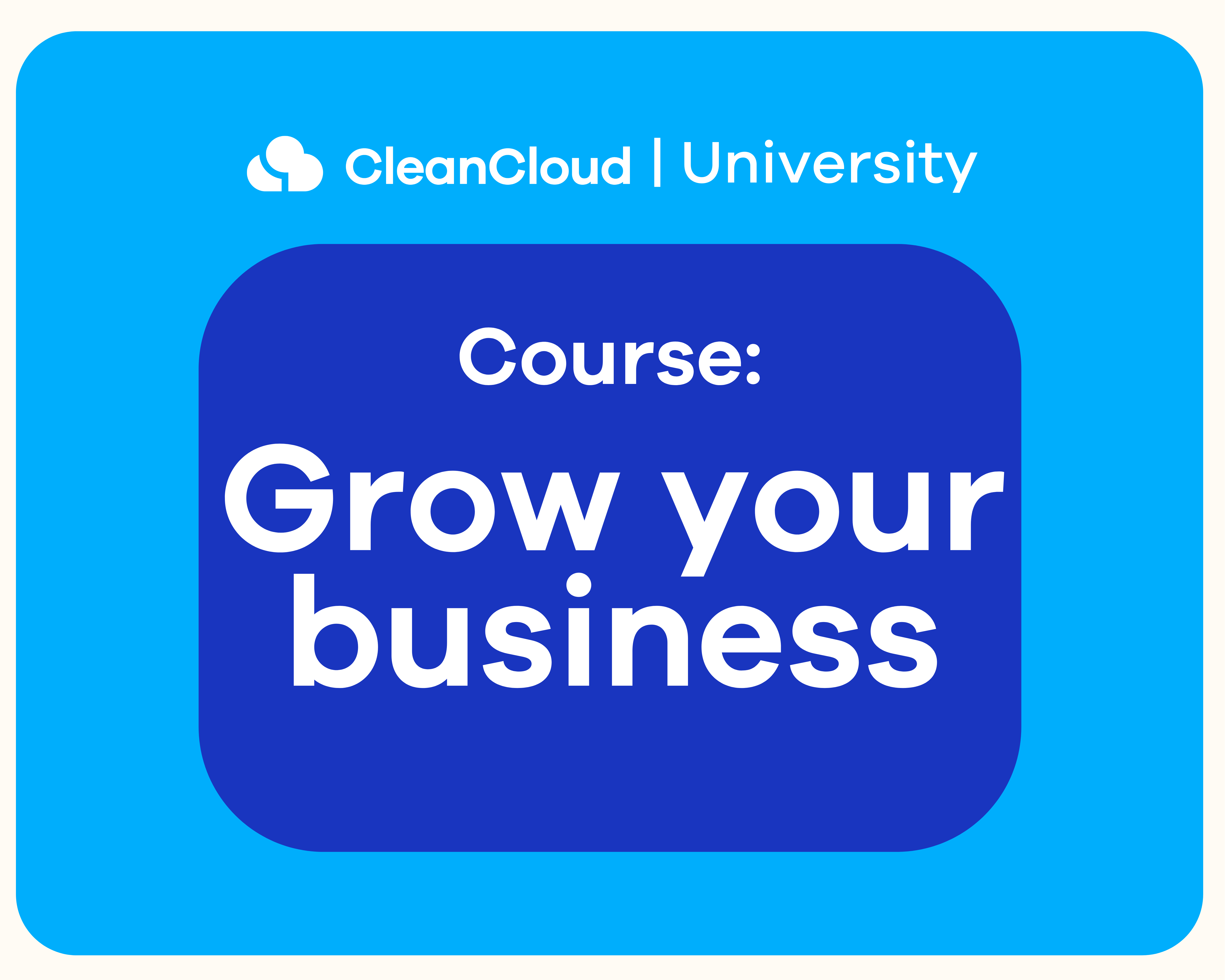 Become an expert at using CleanCloud